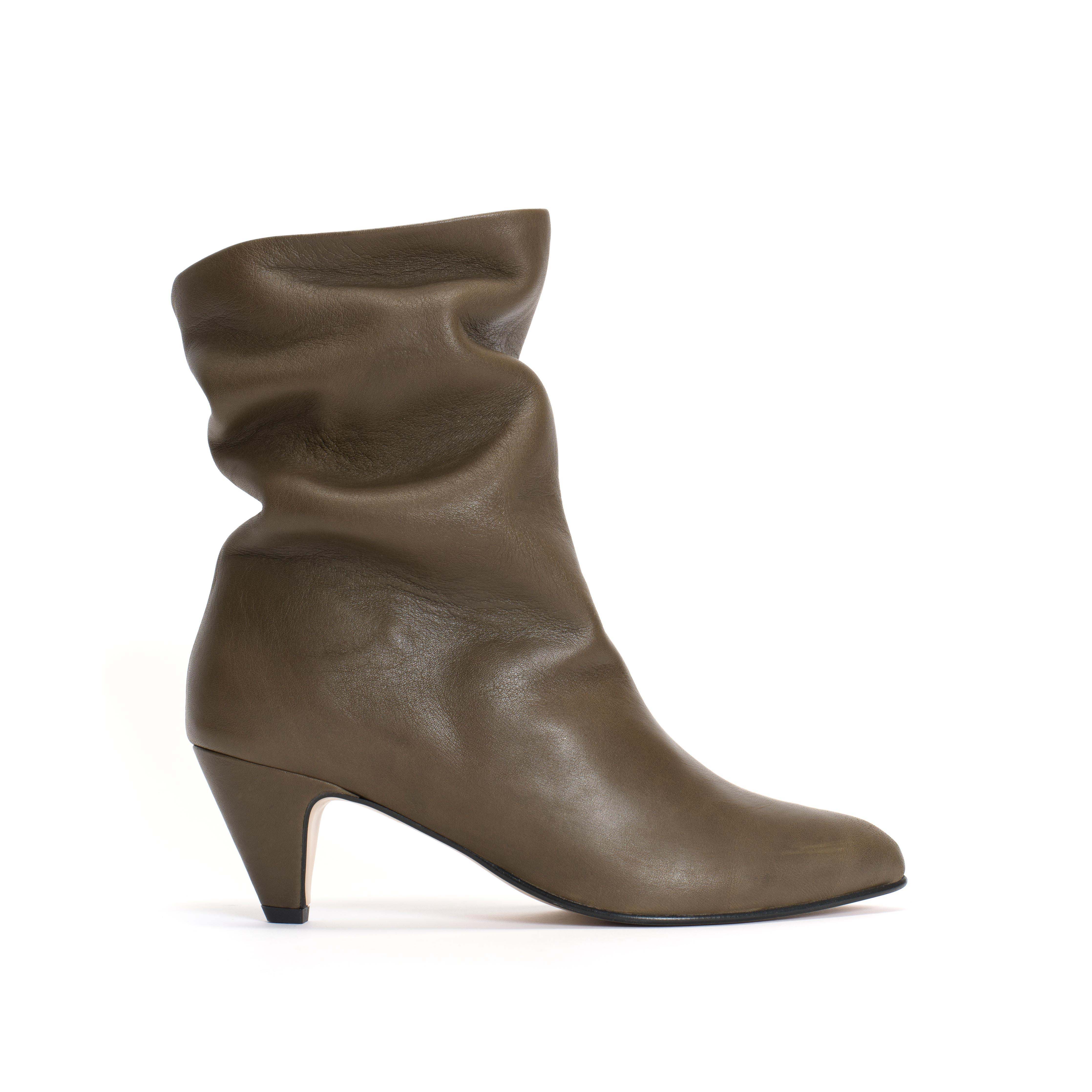 Vully 50 Stiletto Soft calf Olive green | Anonymous Copenhagen Official ...